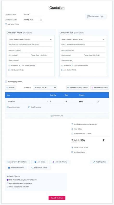 Free Quotation Templates Email Pdf Download Refrens