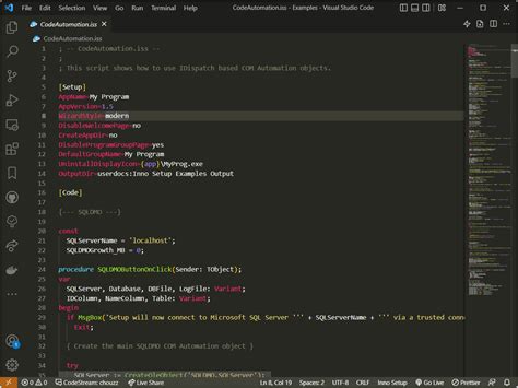 Github Chouzz Vscode Innosetup Language Syntax Snippets And Build