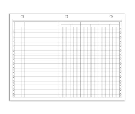 Bookfactory 6 Column Ledger Sheetsaccount Loose Paperaccounting Paper Bookfactory 6 Column Ledger Sheetsaccount Loose Paperaccounting Paper