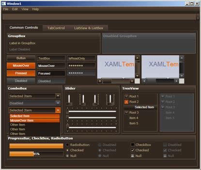 Wpf Themes Styles Templates Xamltemplates Net
