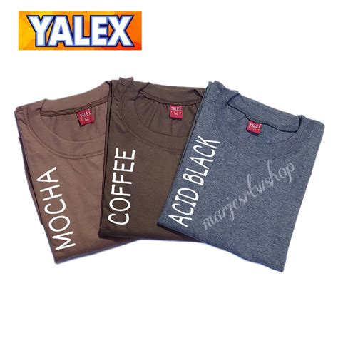Yalex Plain T Shirt Roundneck On Hand Mocha Coffee Acid Black Shopee Philippines