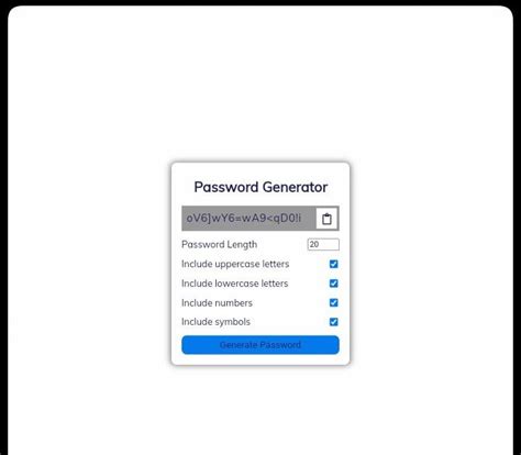Password Generator App Html Css And Javascript Source Code R