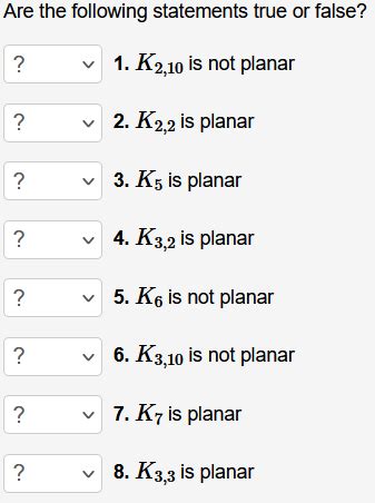 Solved Are The Following Statements True Or False Chegg