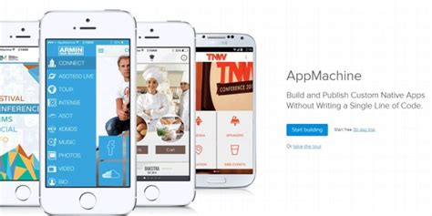 AppMachine para crear aplicaciones móviles nativas sin escribir código