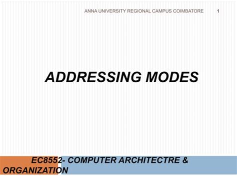 1 Addressing Modes Of 8086 Ppt