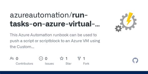 Github Azureautomationrun Tasks On Azure Virtual Machines Using The