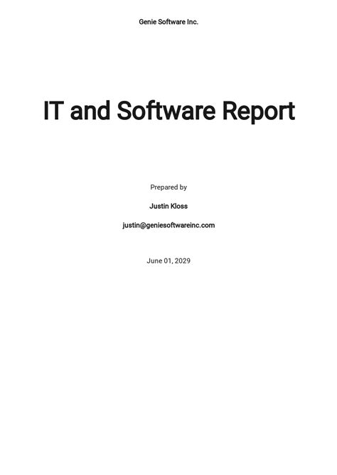 FREE Technical Report Template Microsoft Word DOC Template Net