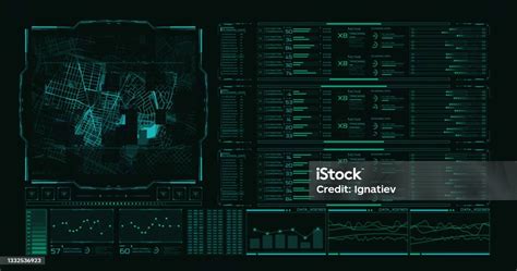 모션 제어 시스템과 네비게이션 시스템을 갖춘 컴퓨터 미래형 디지털 소프트웨어 인터페이스입니다 궤도 위성에서 얻은 디지털 지도가