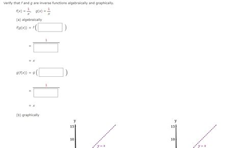 Solved Verify That F And G Are Inverse Functions Chegg
