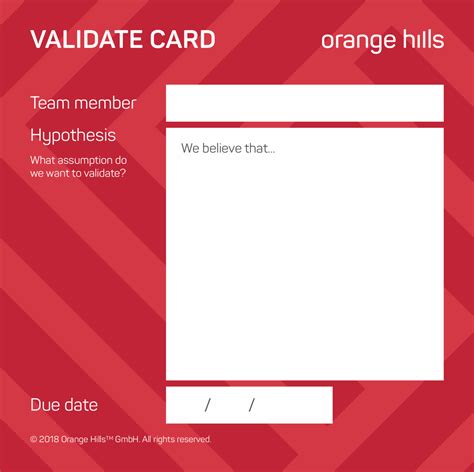 Hypotheses And Experiments Business Design Knowledge Base