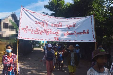 ကနီမြို့နယ် ကျေးရွာတစ်ရွာ၌ ဗုဒ္ဓ၏ အဆိုအမိန့်ဖြစ်သည့်”သမဂ္ဂါနံ တပေါ သုခေါ စည်းလုံးညီညွတ်ခြင်းသည်ခ