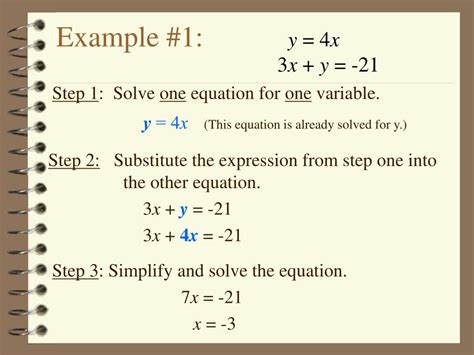 ppt 3 2 solving systems of equations using substitution powerpoint