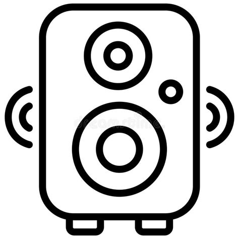 Speaker Vector Outline Stock Vector Illustration Of Hindu 260164659