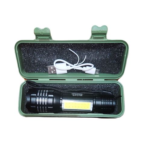 Medium Size Flashlight Rechargeable Usb Led Torch Shop Today Get