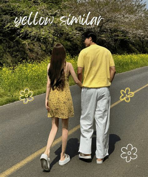 단독특가 레몬 시밀러룩 여름 남녀공용 쿨 반팔 니트 티셔츠 여자 나시 미니 플라워 끈 원피스 커플룩 시밀러룩 데이트룩 휴양지 휴가 바다 와이드팬츠 제주도 남친룩 옐로우