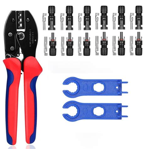 NEW H Solar Panel Crimping Tool MC4 Connectors Pliers Ratchet Crimper Tool For 2 5 6 Mm2 Typo