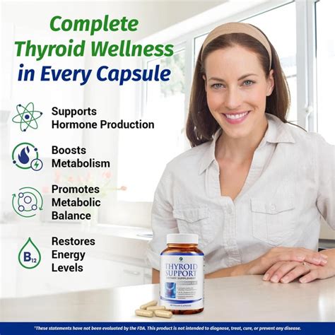 1 Body Thyroid Support Supplement For Women And Men Supports Energy