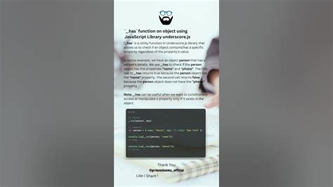 `has` Function On Object Using Javascript Library Underscorejs