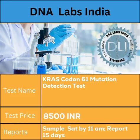 Kras Codon 61 Mutation Detection Test Cost 8500 Inr In India