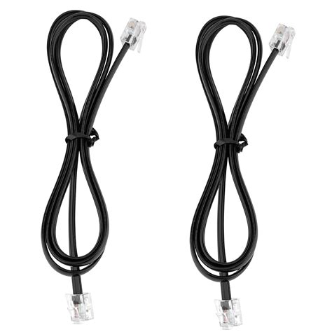 Rj12 Cable Phone Cord Rj12 6p6c Male To Male Straight Wired For Both