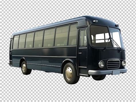 Premium Psd Black Bus
