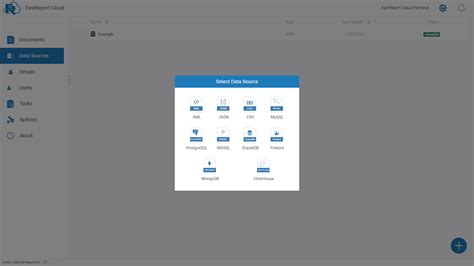 Data Sources Fastreport Cloud