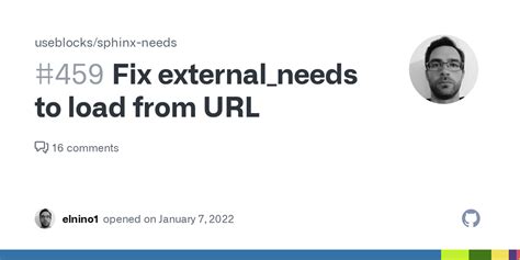 Fix Externalneeds To Load From Url · Issue 459 · Useblockssphinx Needs · Github