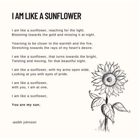 Happy Sunflower Poem 🌻🌞💛 Poetrycommunity Writersofinstagram