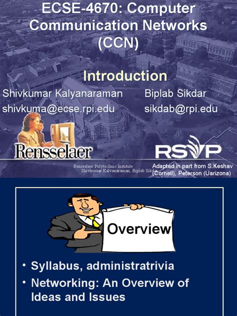 Ecse 4670 Computer Communication Networks Ccn Introduction Pdf