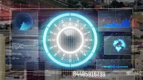 Animation Of Data Processing On Digital Screen Over Modern Buildings Stock Footage Video Of