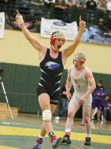 Sam Shelton Of Billings Skyview Reacts After Defeating Tyler Christians