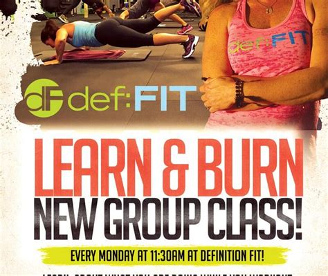 Learn And Burn New Class Definitionfit