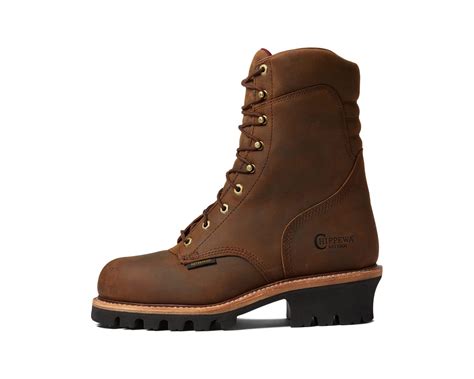 Chippewa 9 Super Dna Lace Up Steel Toe Logging Boots Mens Bootleggers