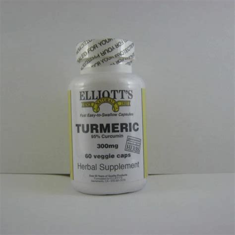 Tumeric Herbal Supplement 300mg Elliotts Vitamins