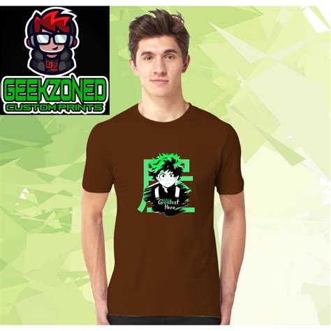 Deku Izuku Midoriya One For All My Hero Academia Shirt Boku No Hero Anime T Shirt Lazada PH