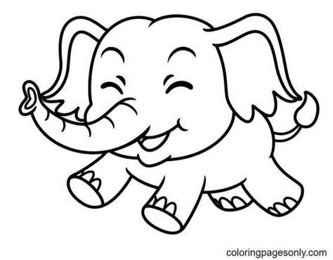 Разукрашки Слоник Для Детей 3 4 Лет 70 фото