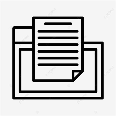 File Line Icon Vector Data Document Extension PNG And Vector With Transparent Background For
