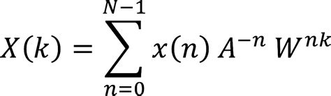 Inverse Chirp Z Transform For Vna Time Domain Processing