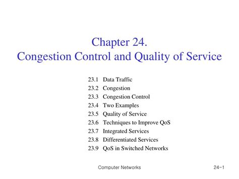 PPT Chapter Congestion Control And Quality Of Service PowerPoint Presentation ID