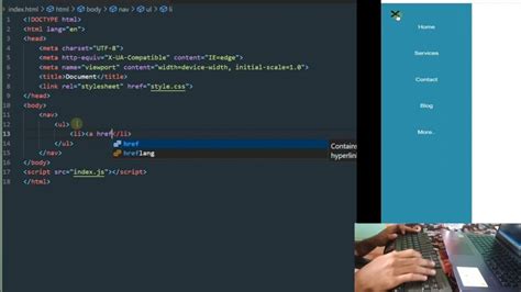 Asmr Programming Create A Responsive Navbar No Talking Youtube