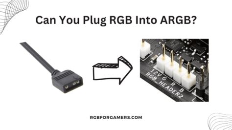 Can You Plug RGB Into ARGB Here S What You Need To Know RGB For Gamers
