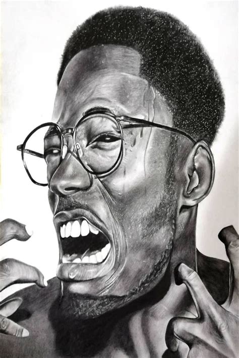 Black Man Drawing By Alina Pavlova Realism Art Portrait Drawing