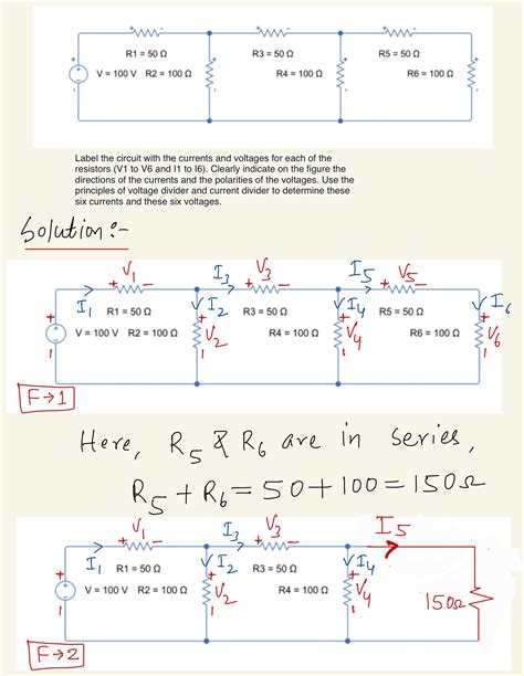 Solved Label The Circuit With The Currents And Voltages For Each Of The Course Hero