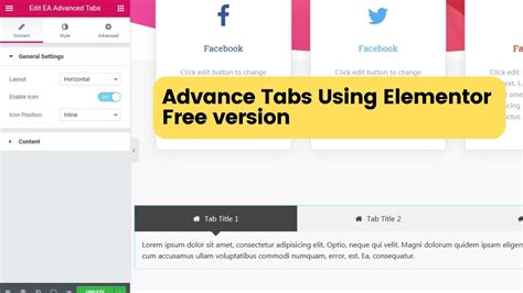 How To Build Custom Layouts In Elementor Tabs Youtube