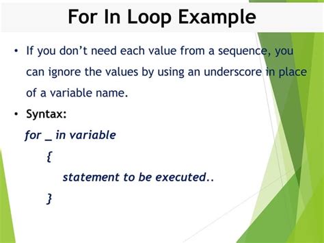 Control Structures In Swift Ppt