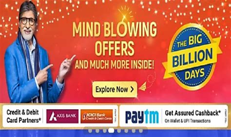 Flipkart Big Billion Days Sale Get Up To Percent Discount