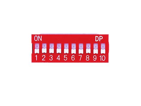 Dip Switch De 10 Posiciones Intesc