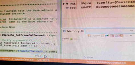 vpss example design with axi mm memory mapped interface to direct