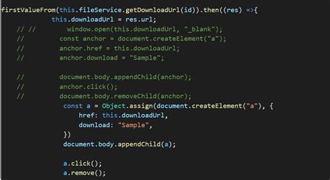 Javascript How To Download A File Using The Signed Of Google Cloud Storage In Angular
