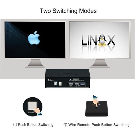2 Port USB 3 0 Displayport KVM Switch 2 Monitor 2 Computers 4K 60Hz 2K 144Hz With Digital